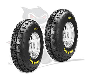 PAIR OF MAXXIS RAZR 2 FRONT TYRES ON/OFF ROAD TYRES 21X7X10 ATV QUAD